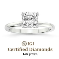 2 Carat IGI Certified Princess Shape Lab Grown Diamond Engagement Ring ...