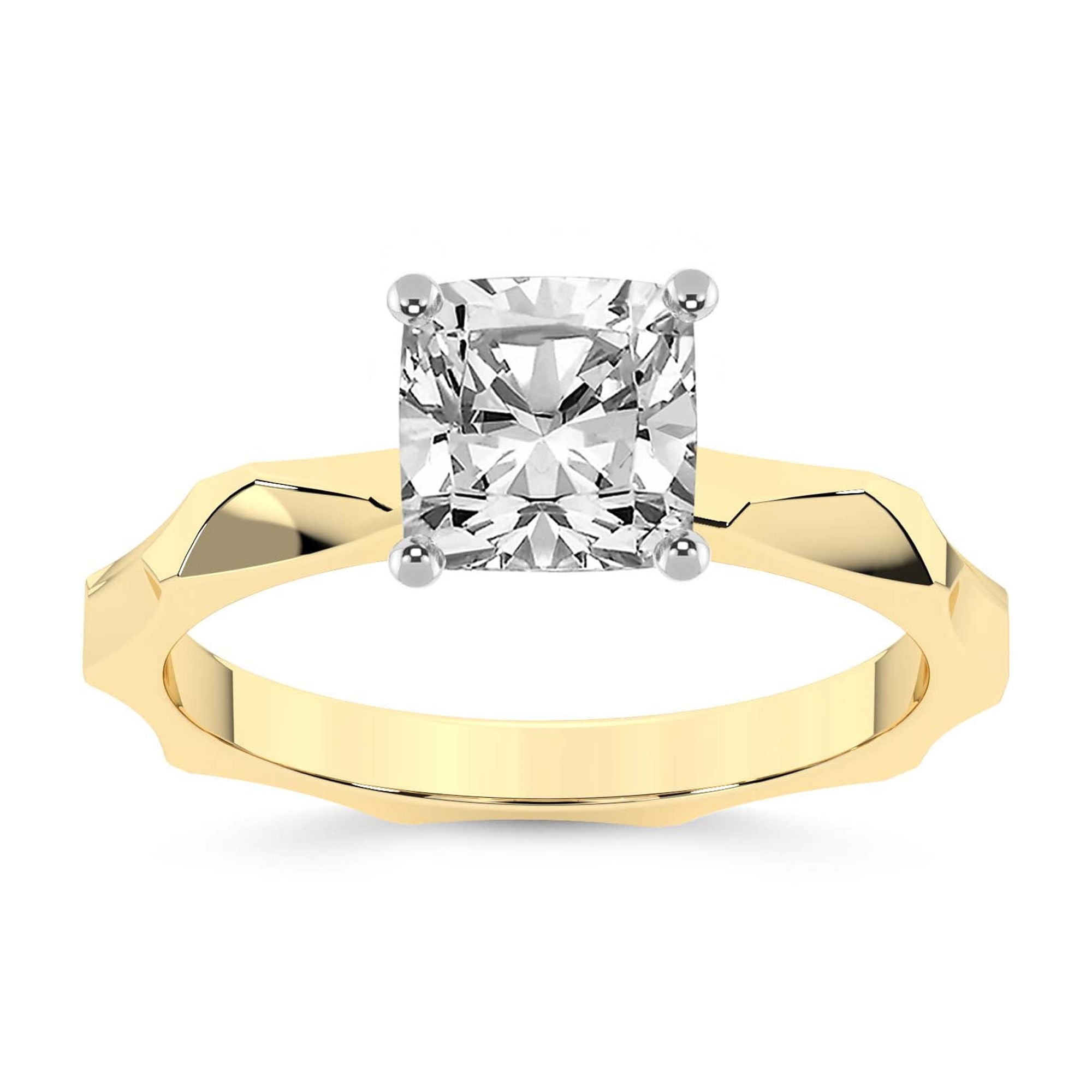 IGI Certified 2 Carat Cushion Shape Lab Grown Diamond Engagement Ring ...