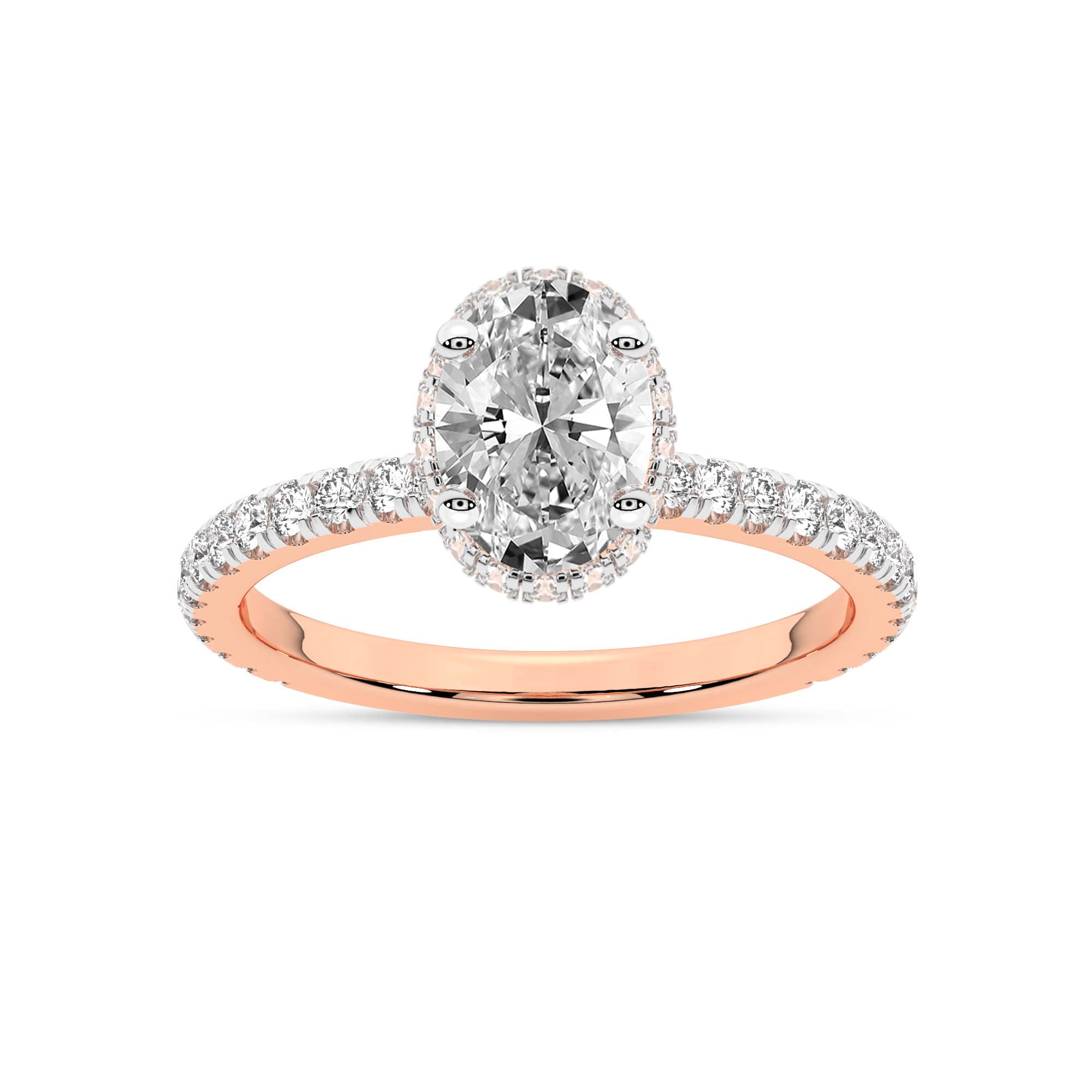 IGI Certified 2 Carat Oval Shape Lab Grown Diamond Engagement Ring ...