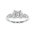 Igi Certified 2 Carat Princess Shape Lab Grown Diamond Engagement Ring