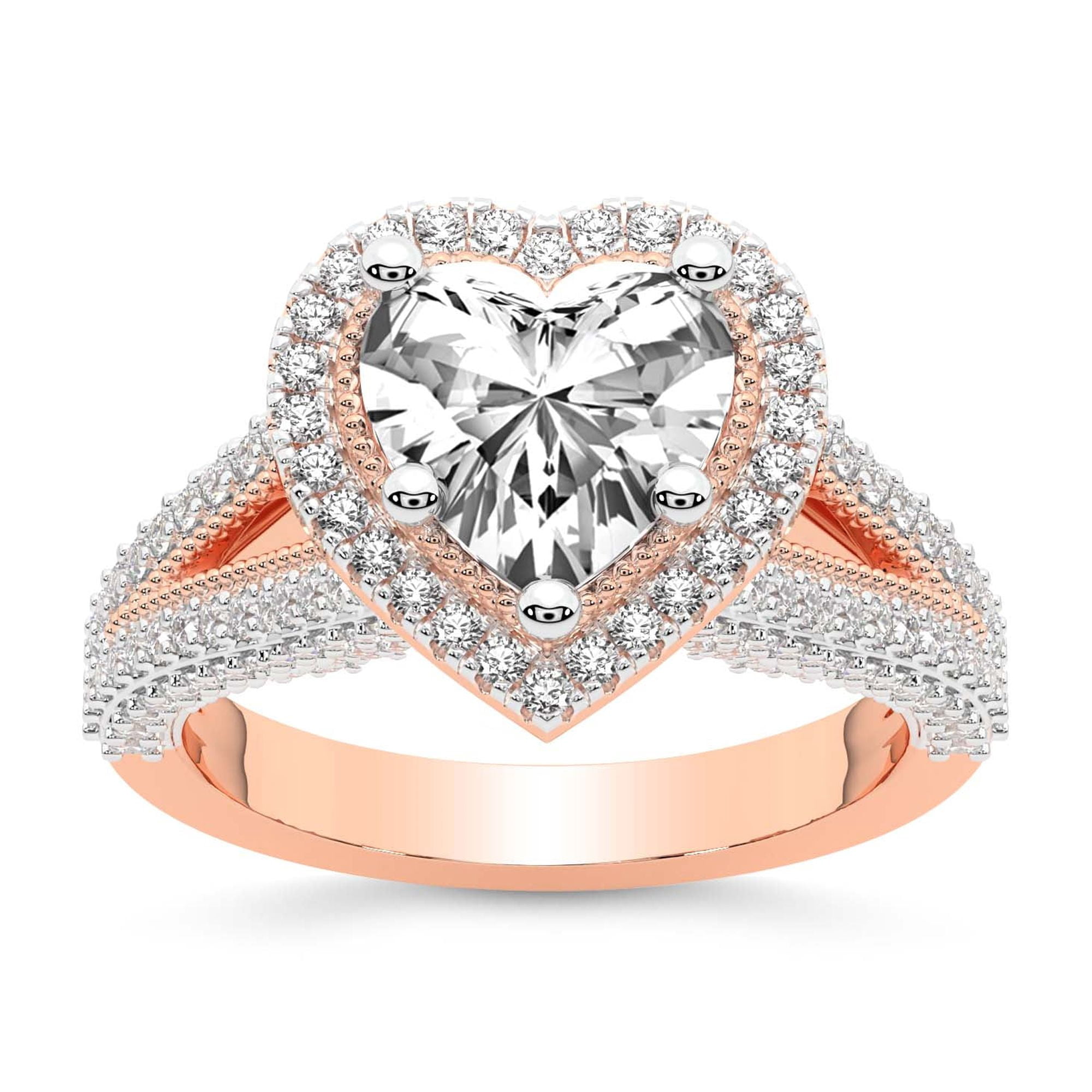 IGI Certified 4 Carat Heart Shape Lab Grown Diamond Engagement Ring ...
