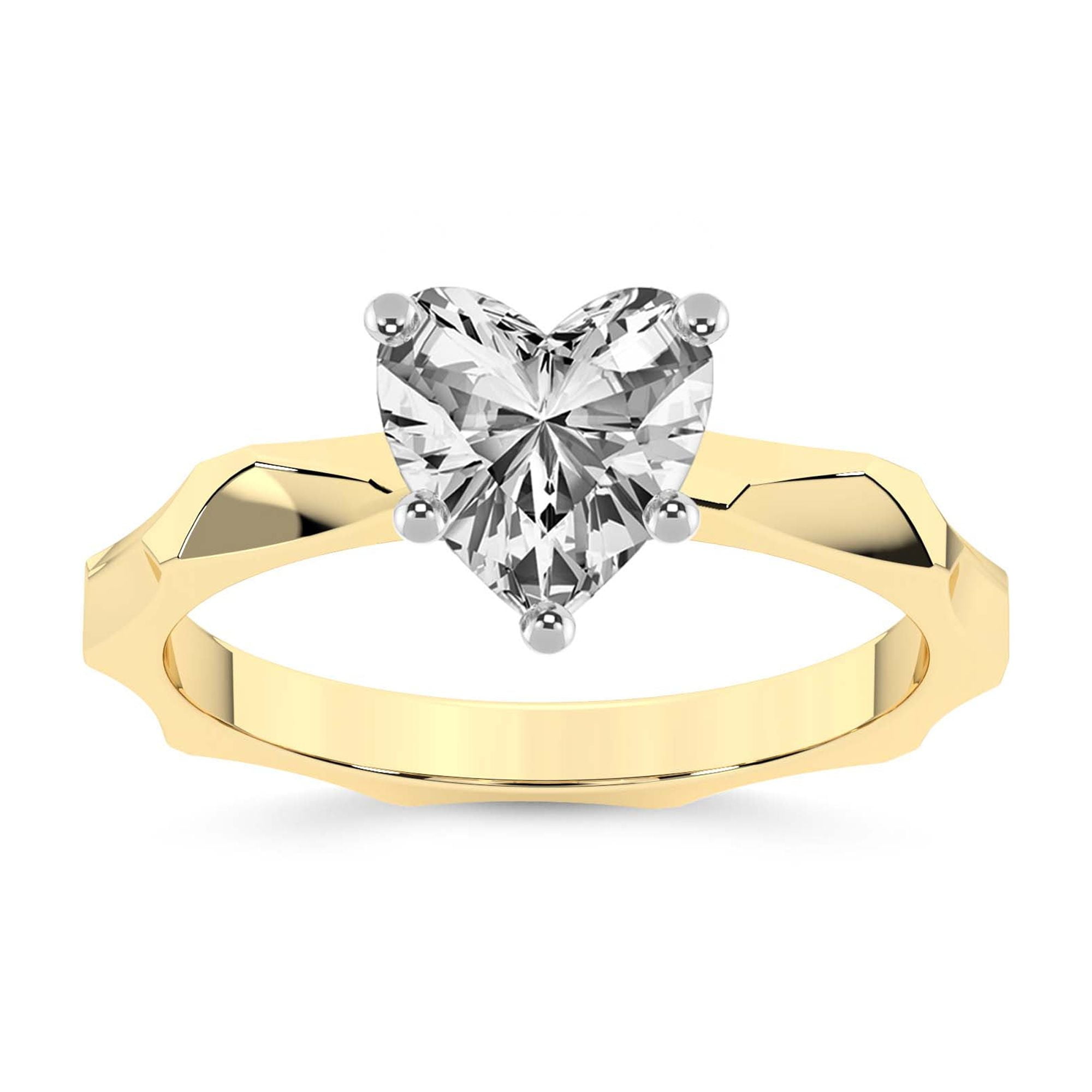 IGI Certified 4 Carat Heart Shape Lab Grown Diamond Engagement Ring ...
