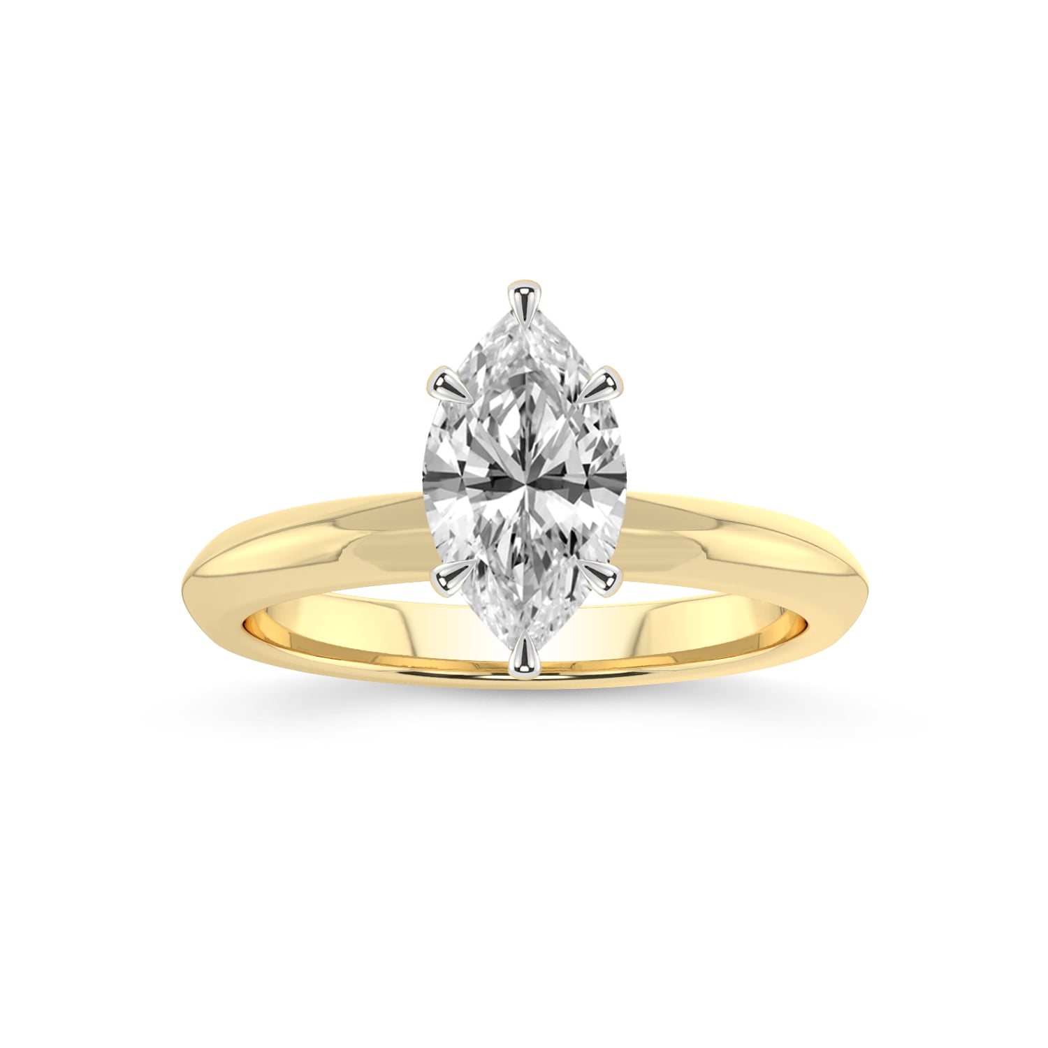 IGI Certified 4 Carat Marquise Shape Lab Grown Diamond Engagement Ring ...