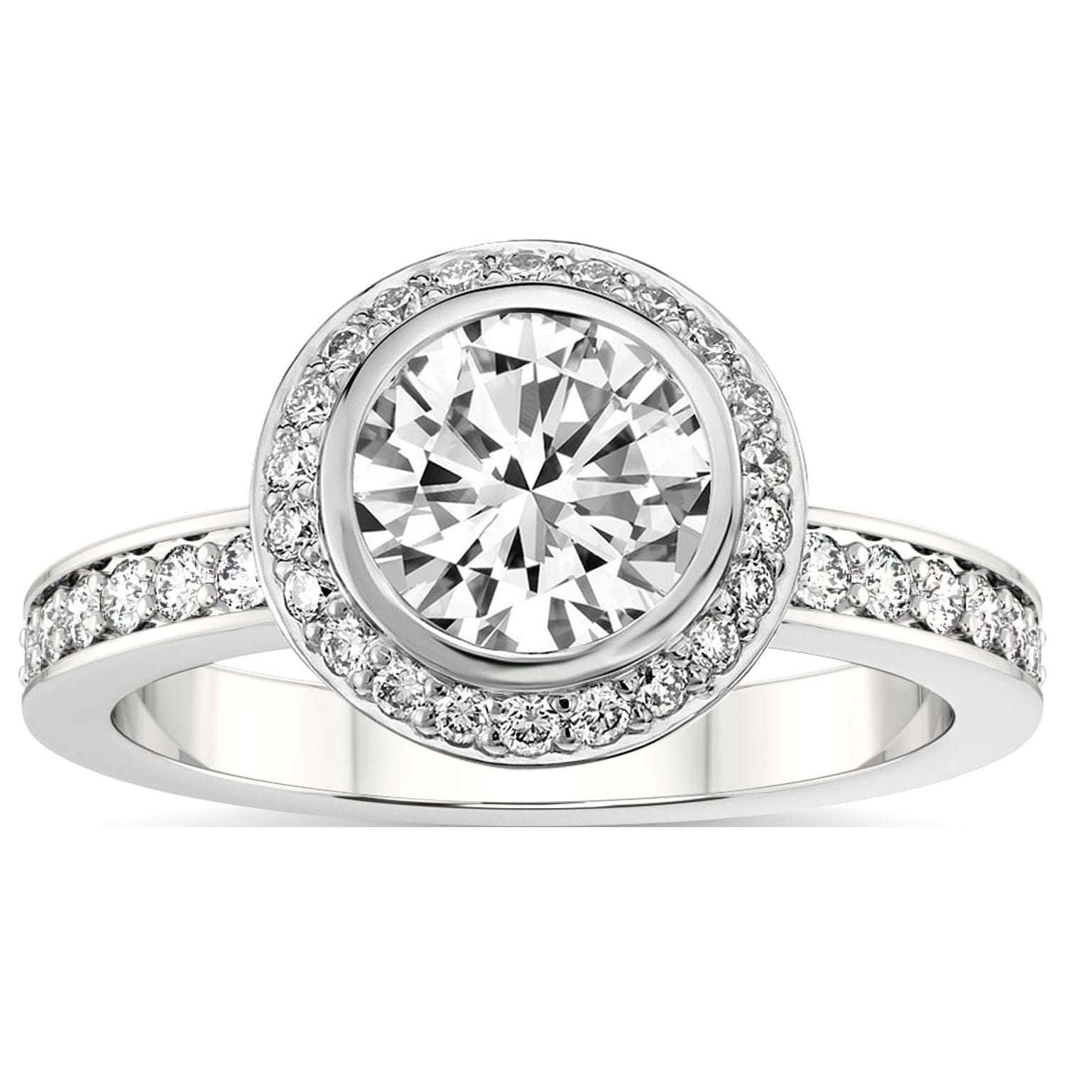 IGI Certified 4 Carat Round Shape Lab Grown Diamond Engagement Ring ...