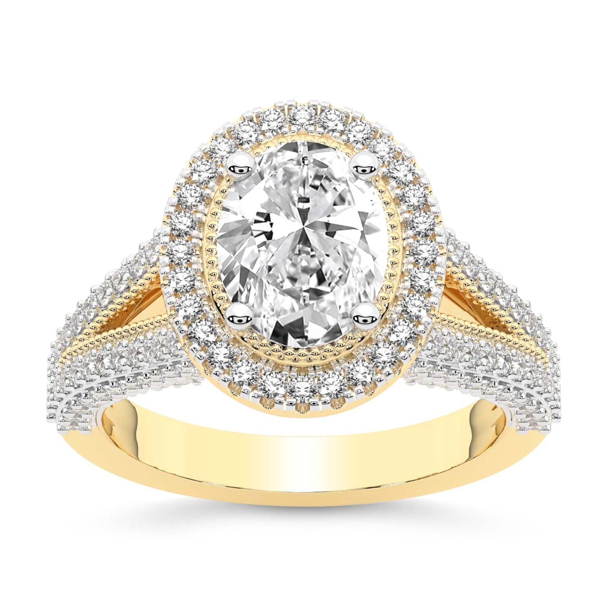 IGI Certified 5 Carat Oval Shape Lab Grown Diamond Engagement Ring ...