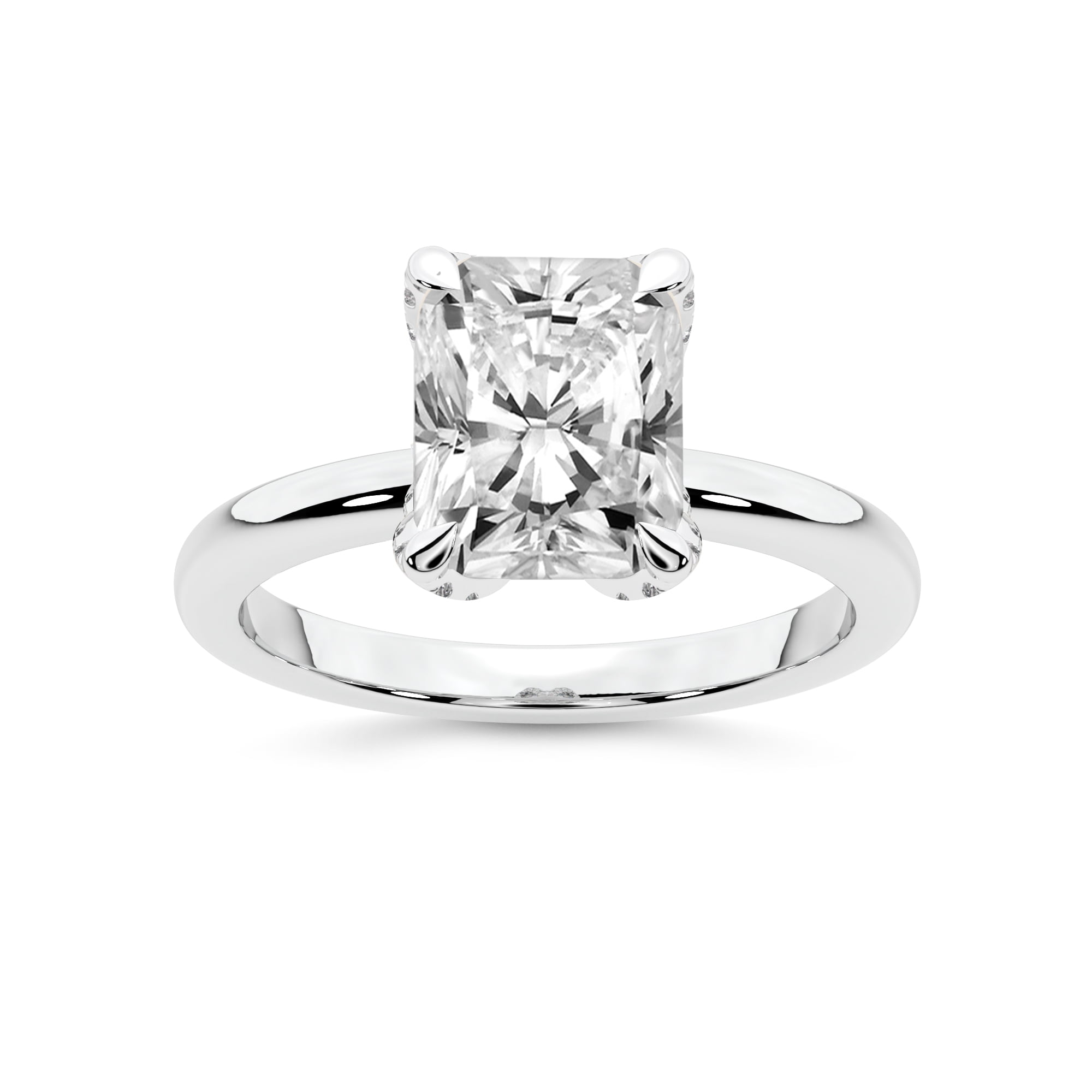 IGI Certified 5 Carat Radiant Shape Lab Grown Diamond Engagement Ring ...