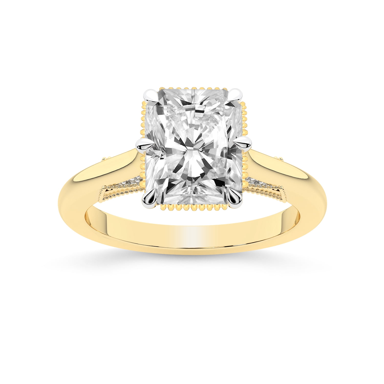 IGI Certified 5 Carat Radiant Shape Lab Grown Diamond Engagement Ring ...