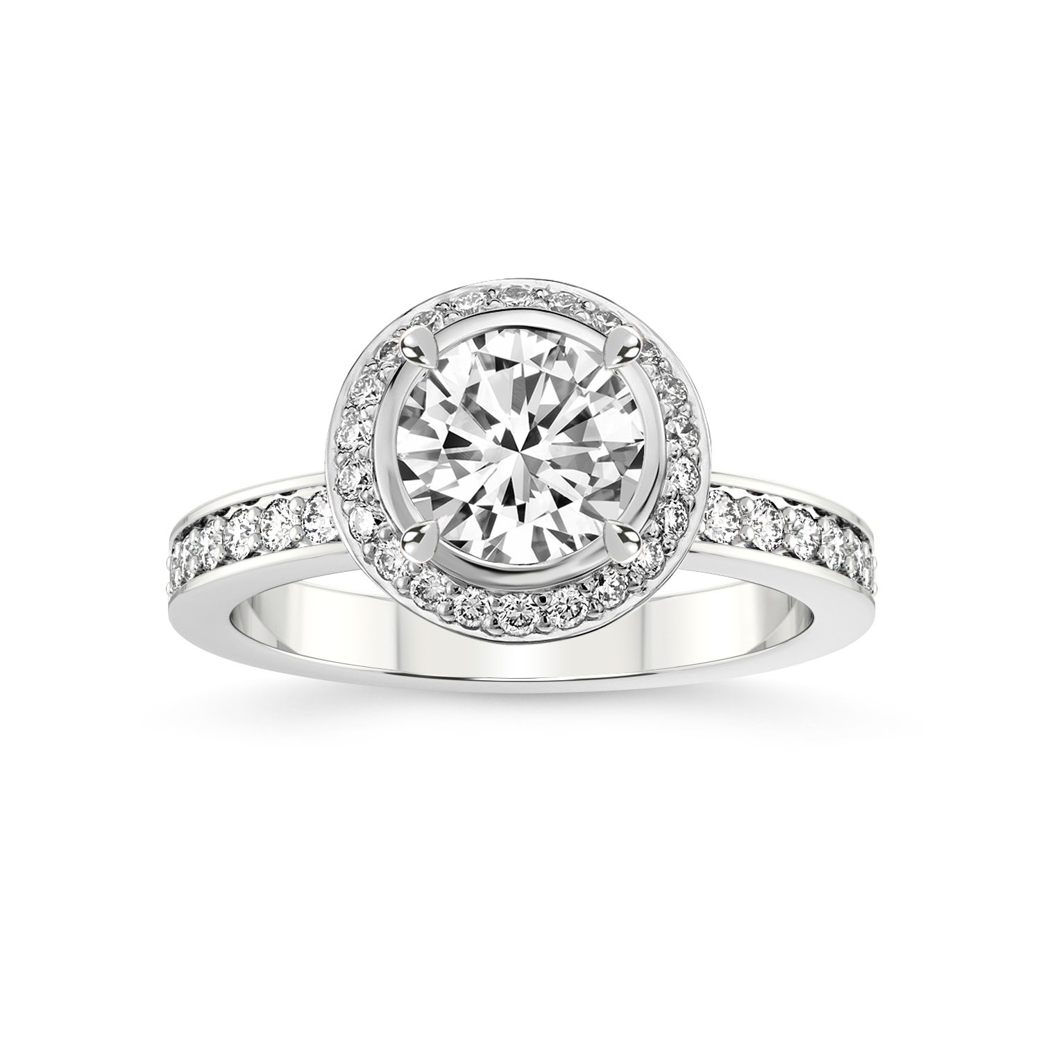 IGI Certified 5 Carat Round Shape Lab Grown Diamond Engagement Ring ...