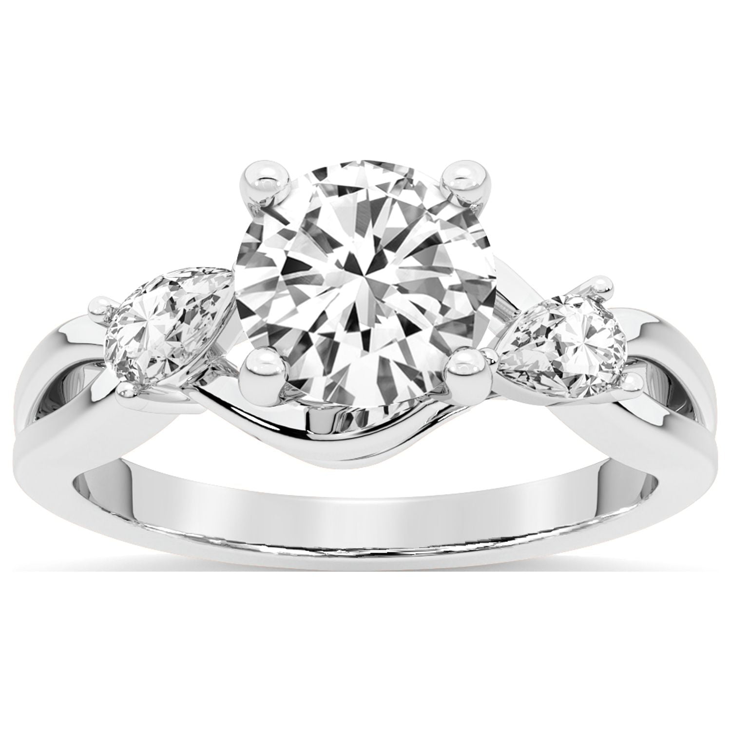 IGI Certified 5 Carat Round Shape Lab Grown Diamond Engagement Ring ...
