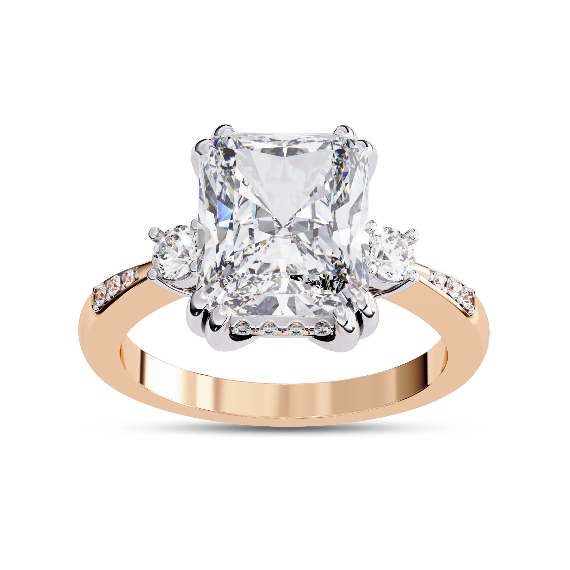 IGI Certified Lab Grown Diamond Engagement Ring | Center 9.5x8mm ...