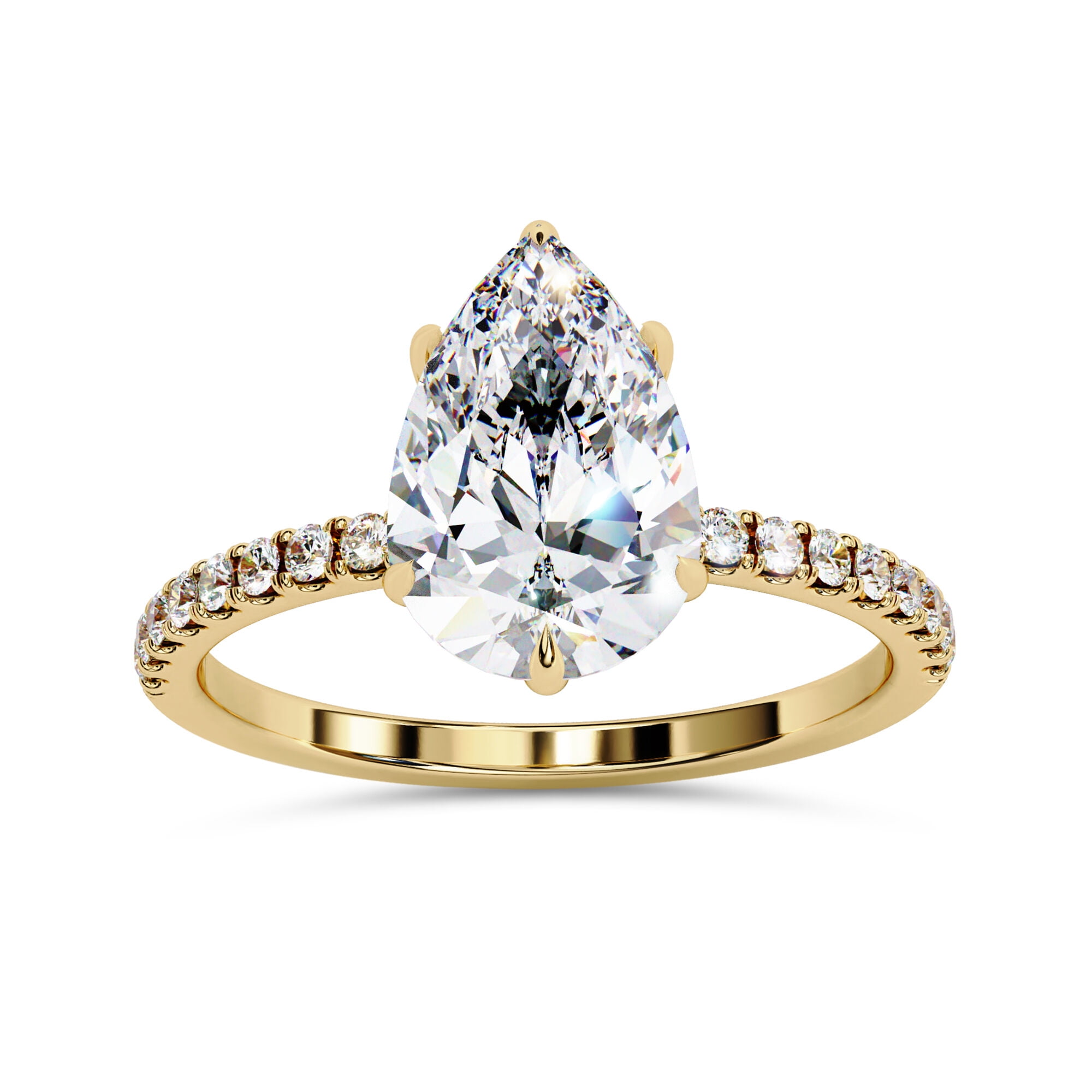 IGI Certified Lab Grown Diamond Hidden Halo Solitaire Engagement Ring ...