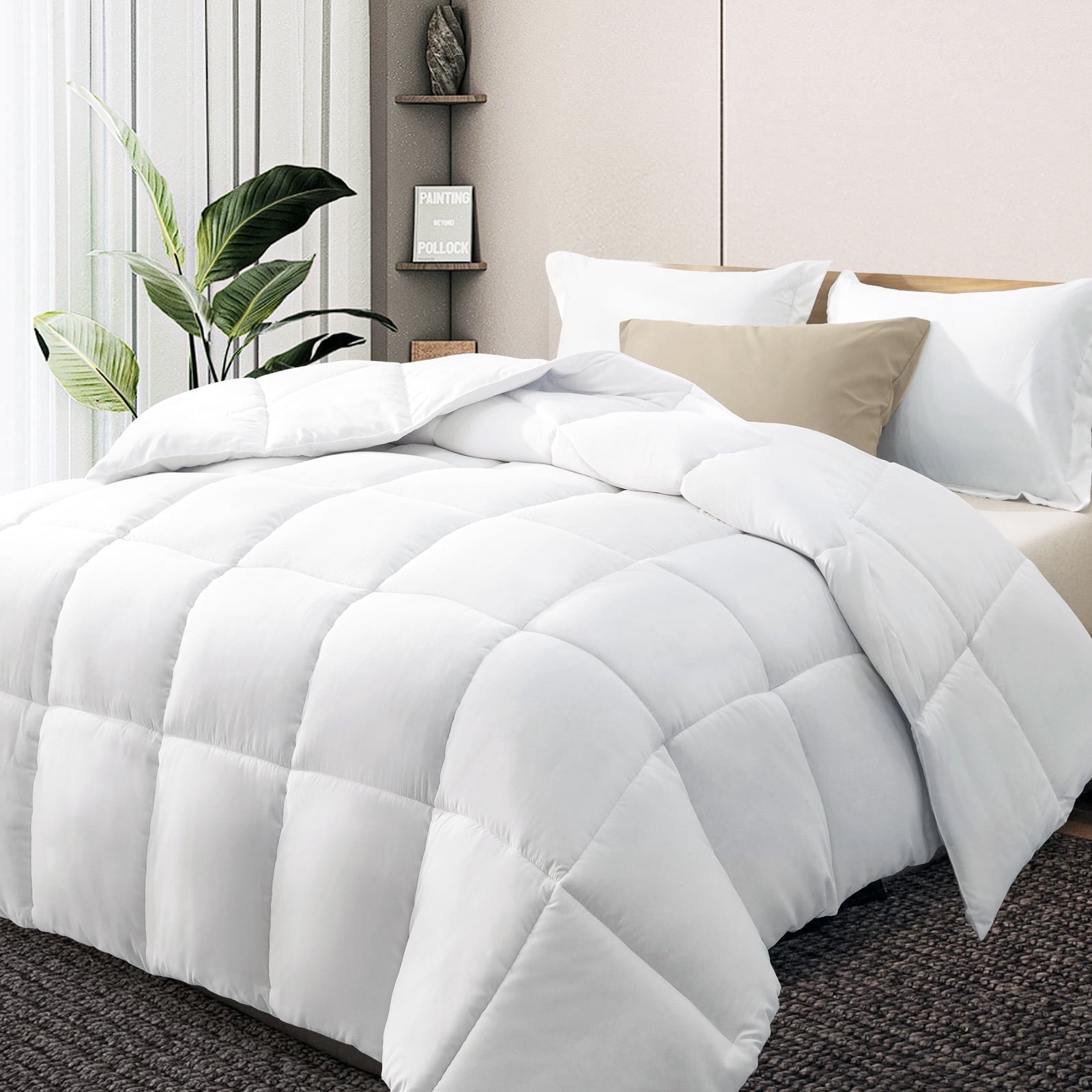 IGI Full/Queen Comforter, White | All Season Hotel Down Alternative ...