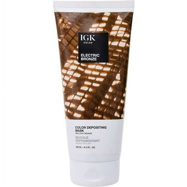 IGK - Electric Bronze Color Depositing & Conditioning Hair Mask, 6 oz ...