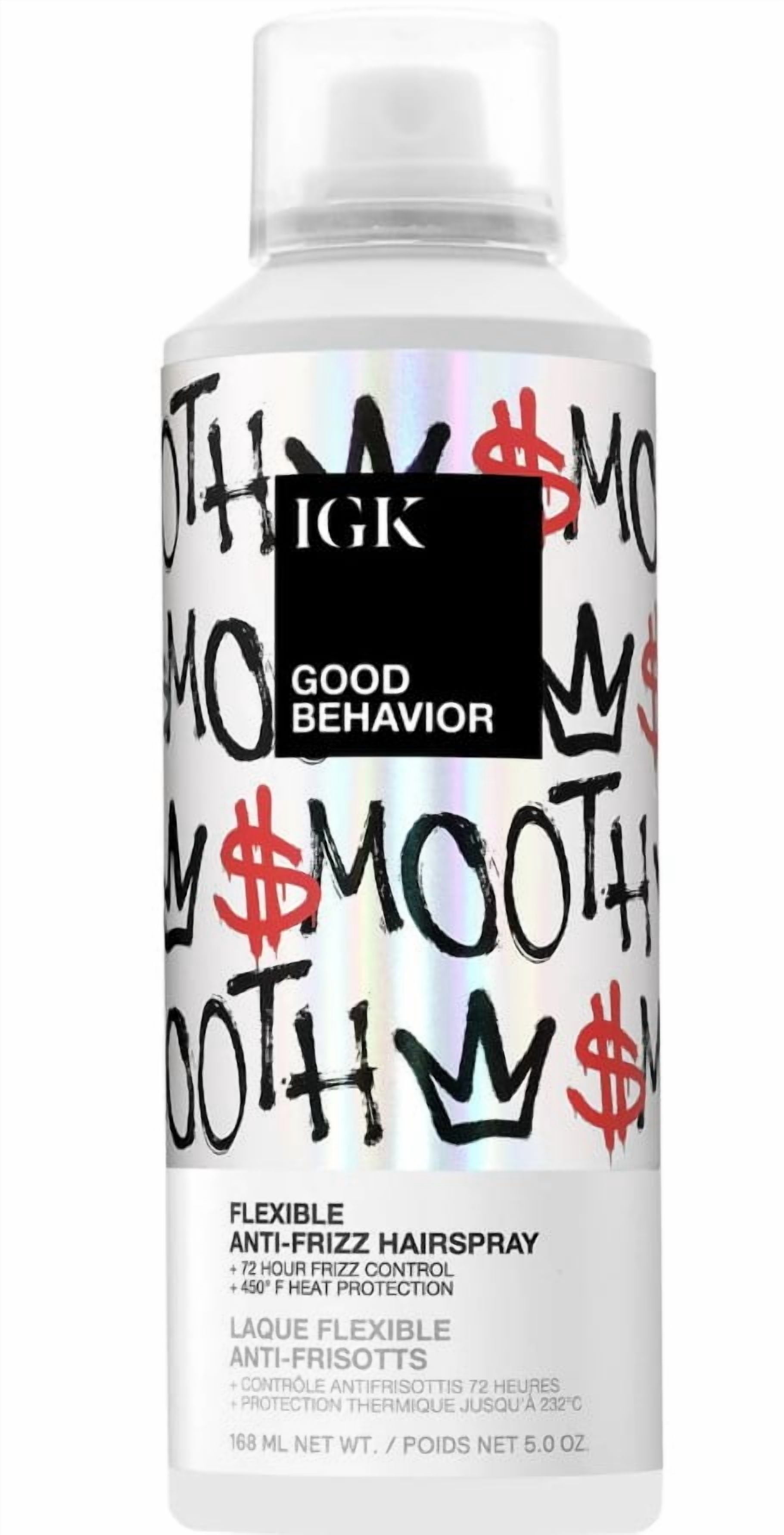IGK Good Behavior Smooth Flexible Anti-Frizz Hairspray 5.0 oz - Walmart.com