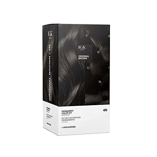 IGK Permanent Hair Dye Kit - 4N Original Brown Shades - Walmart.com