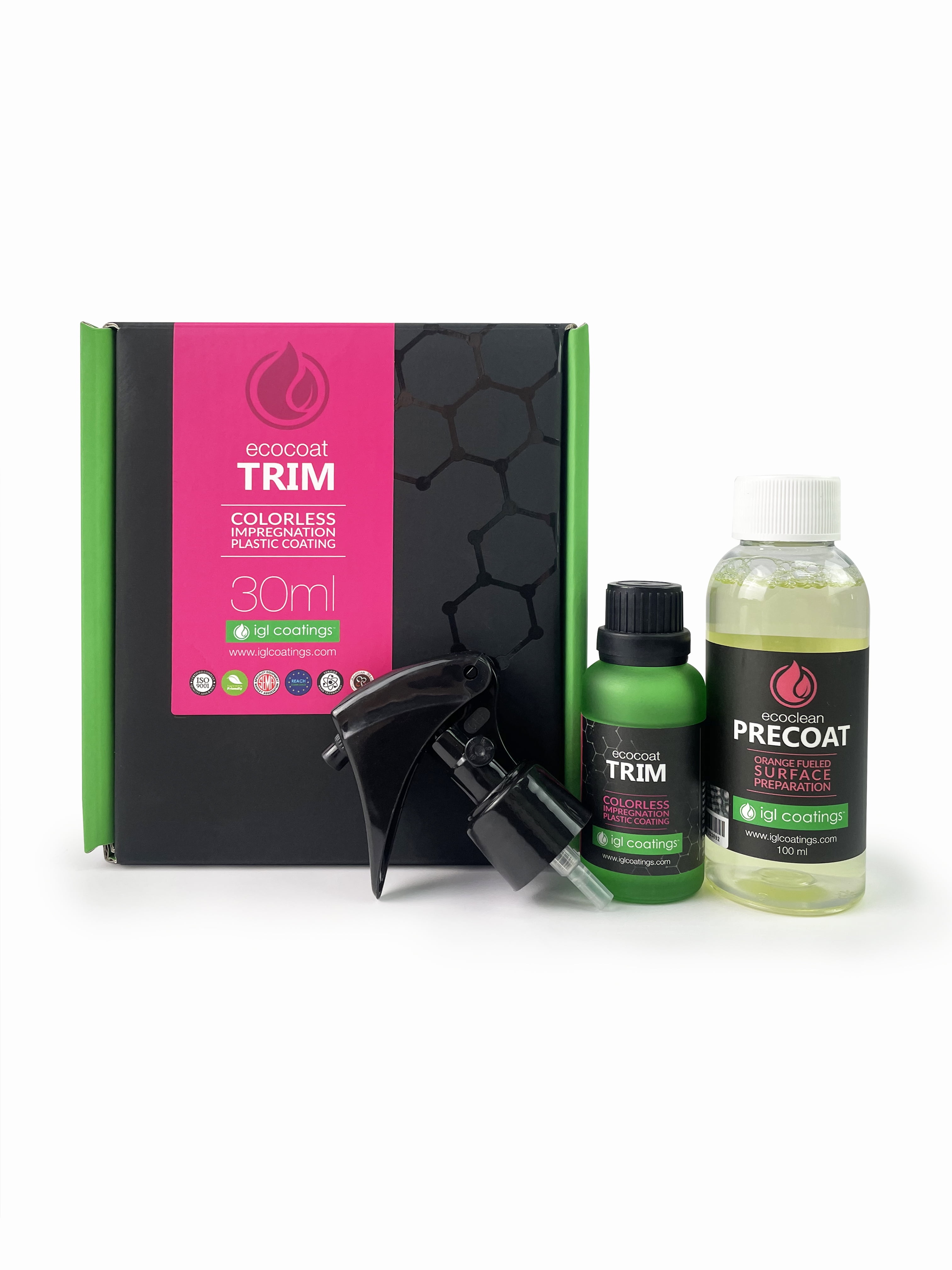 IGL Ecocoat Trim Kit Plastic Coating (30ml) Colorless Impregnation ...