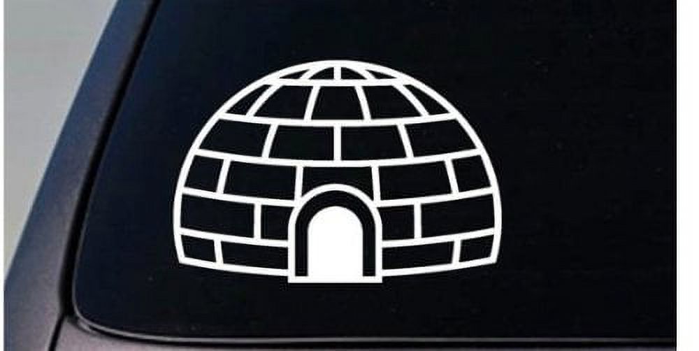 IGLOO 6" STICKER DECAL CAR WINDOW TRUCK ALASKA NORTH POLE ESKIMO POLAR ...