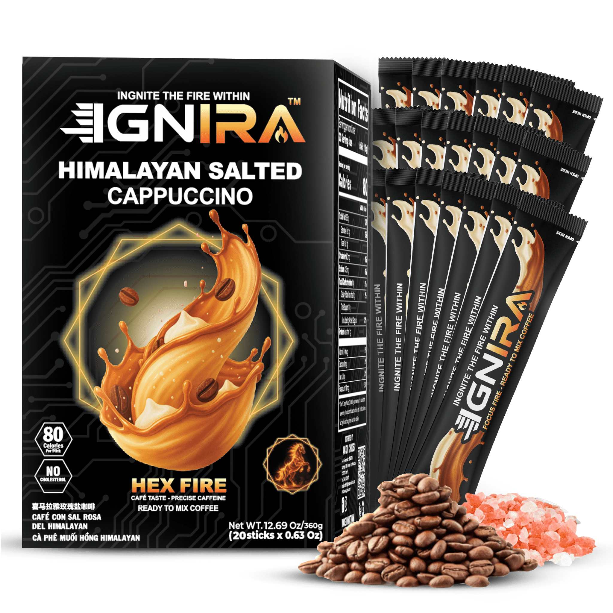 IGNIRA Himalaya Salted Coffee, Premium Instant Coffees, Café Taste with ...