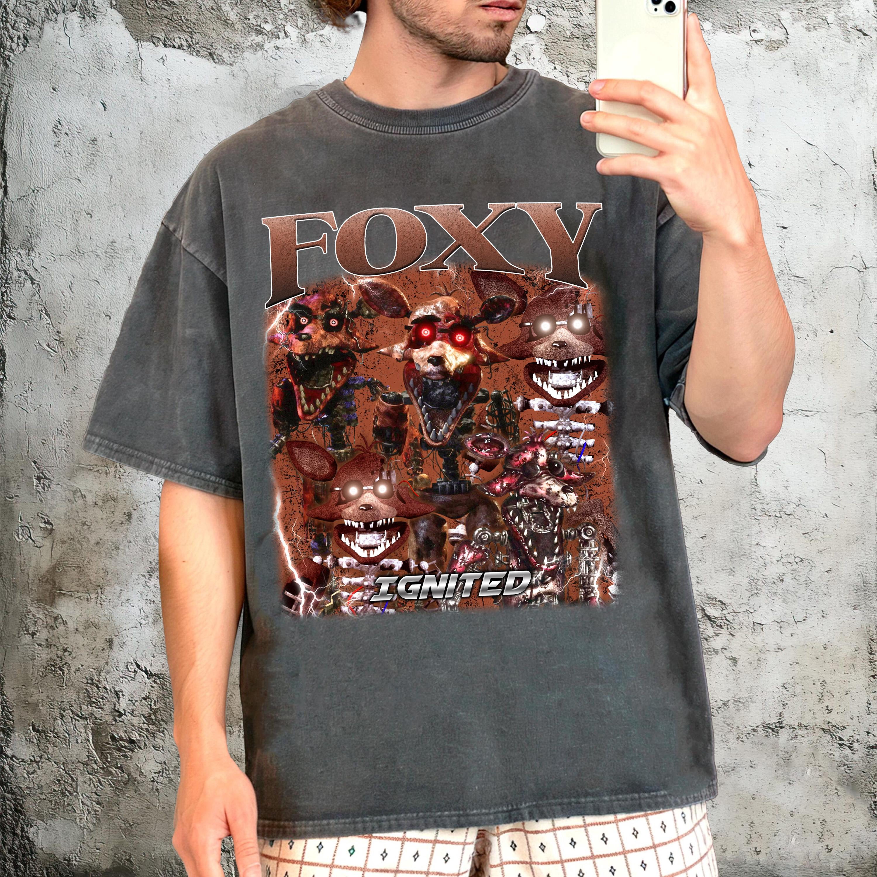 IGNITED FOXY FNAF T-Shirt, Five Nights at Freddy's Vintage Tee ...
