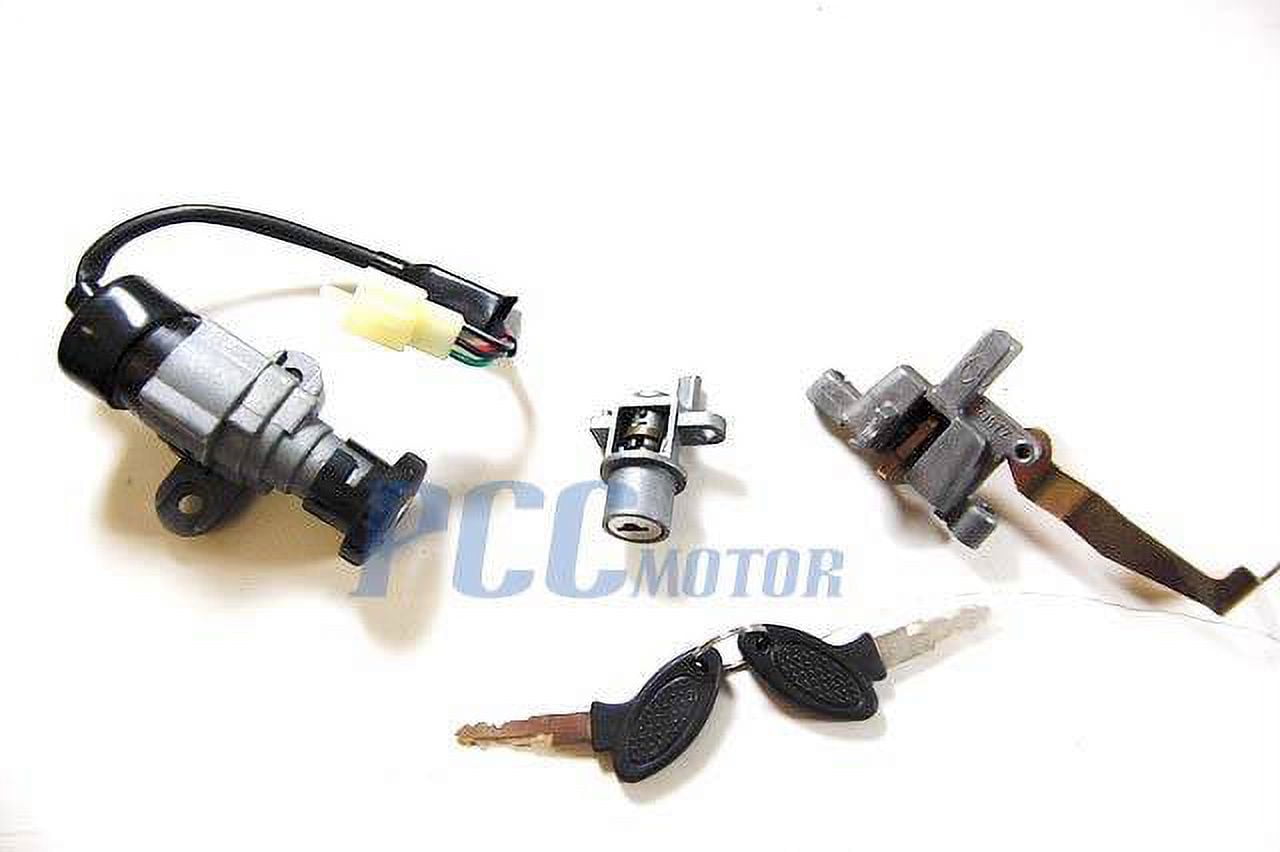 IGNITION SWITCH KEY SET MOPED CHINESE SCOOTER YY50QT5 Znen ZN50QT-A ...