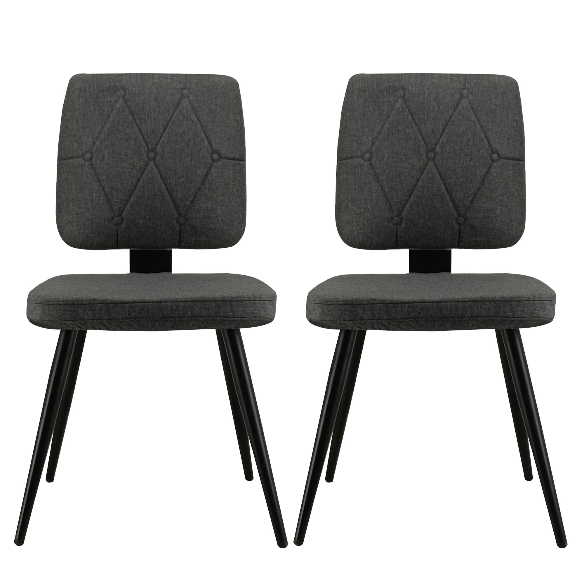 IGO Dining Chairs Set of 2,Mid Century Modern Dining Room Chairs with ...