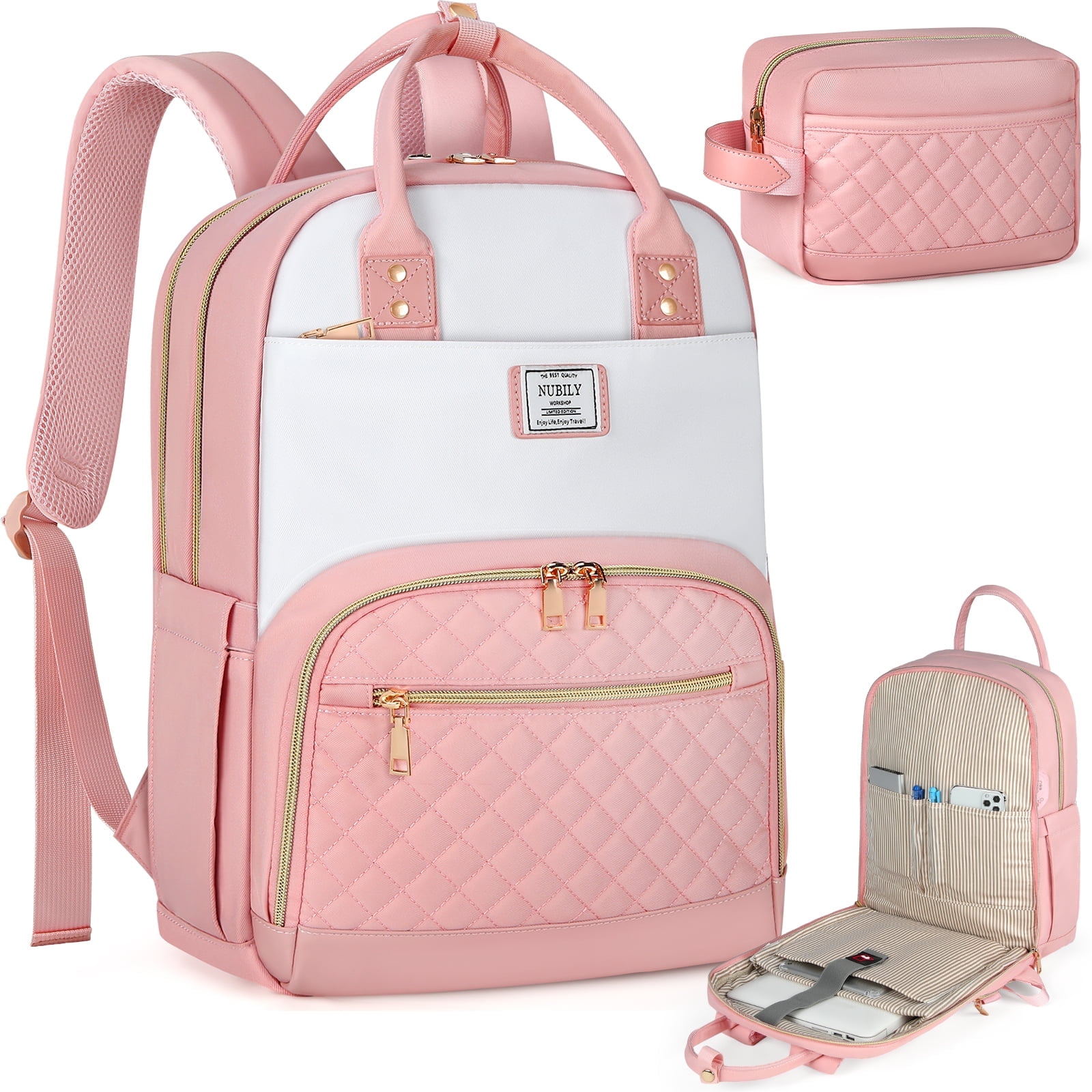 IGOLUMON Women's Backpacks for Laptop 15.6 Inch Business Backpacks ...