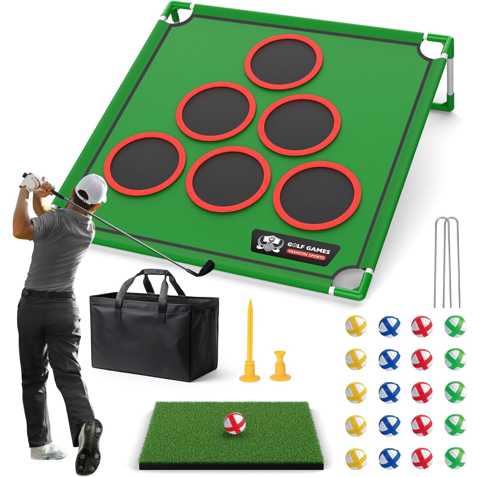 IGRL Golf Game Play Set, Golf Chipping KMC2Game Game Includes 20 Velcro ...