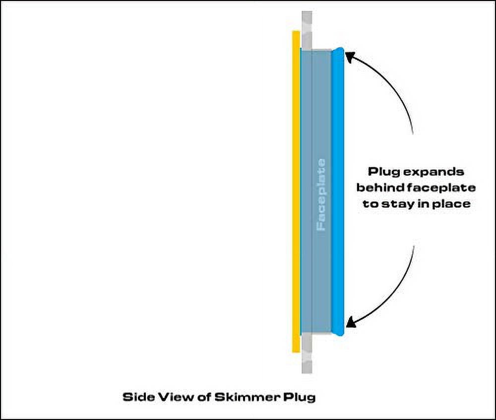 IGSD-H H-Series Standard In Ground Pool Skimmer Winterizing Plug ...