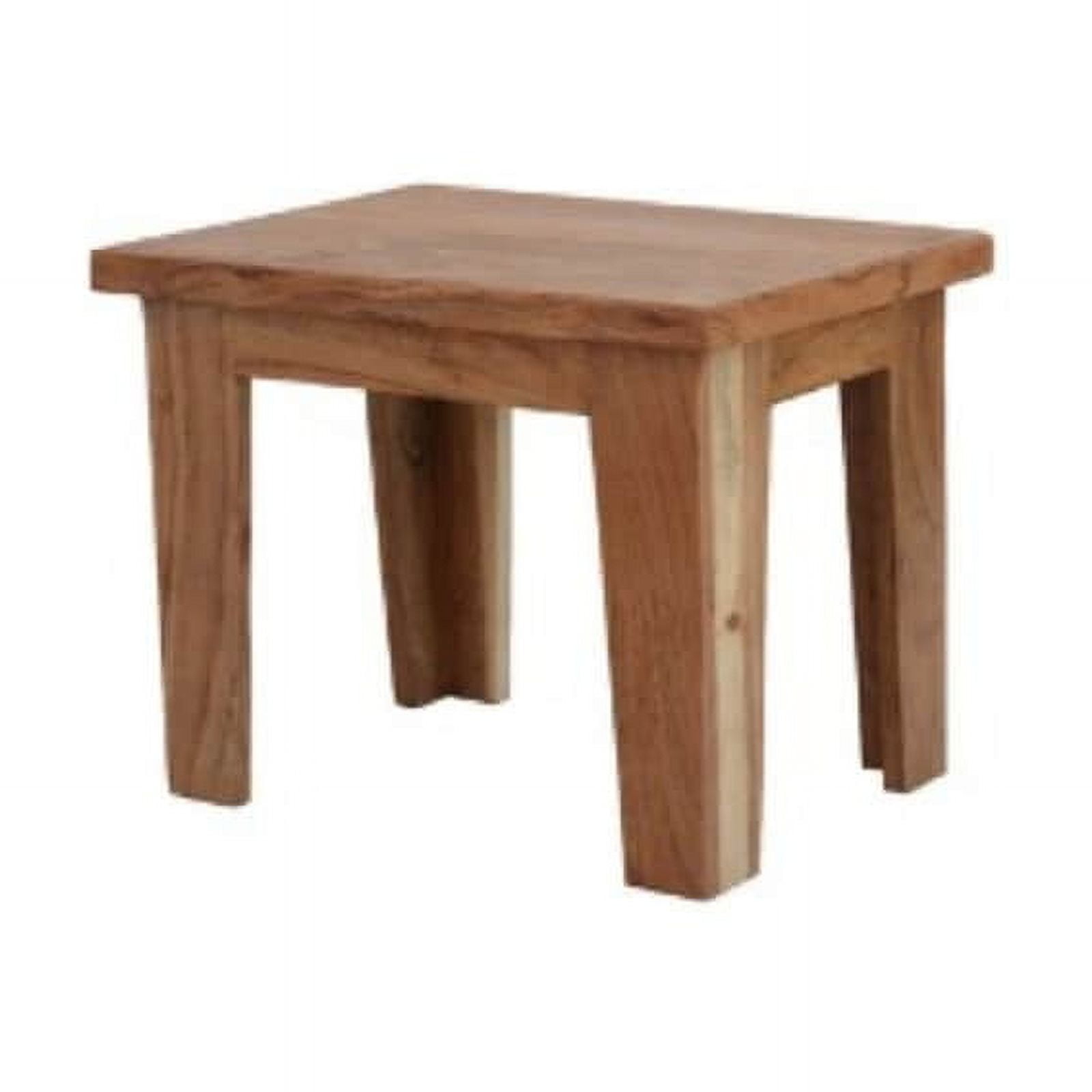 IH Casa Decor Acacia Wood Foot Stool - Walmart.com