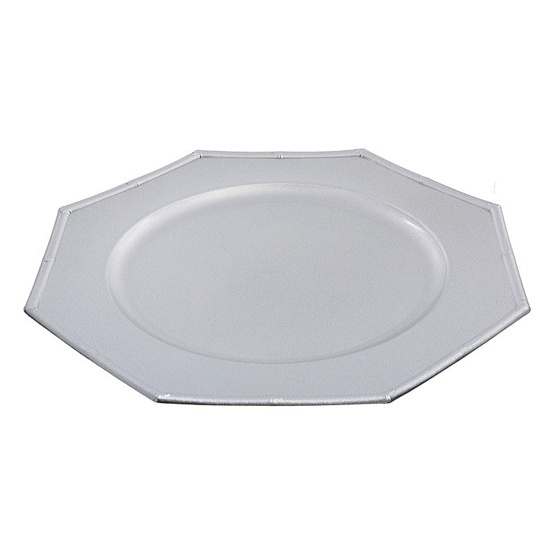 IH Casa Decor Charger Plate (Octagon) (Silver) (13") - Set of 6 ...