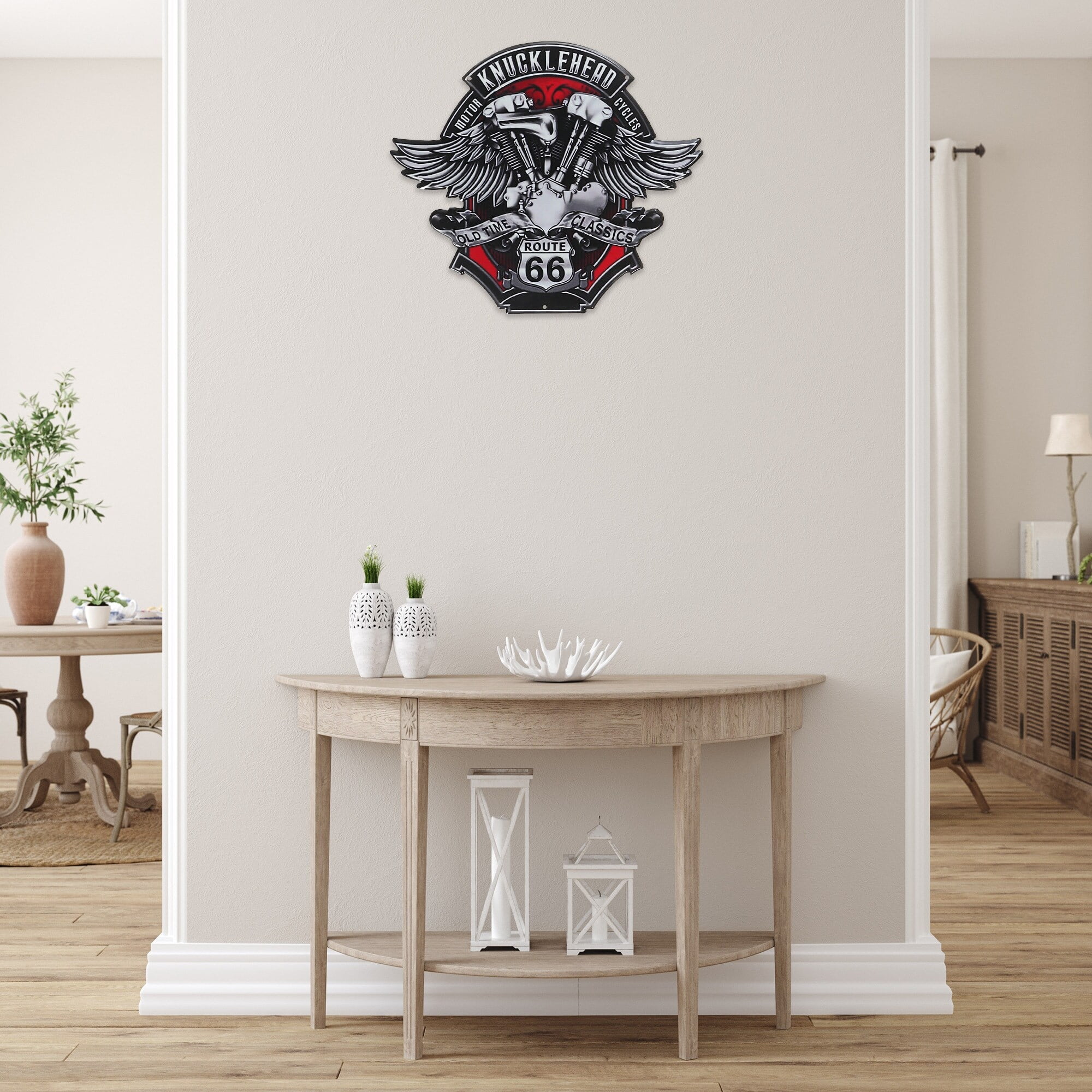 IH Casa Decor Embossed Metal Wall Sign Knucklehead - Walmart.com