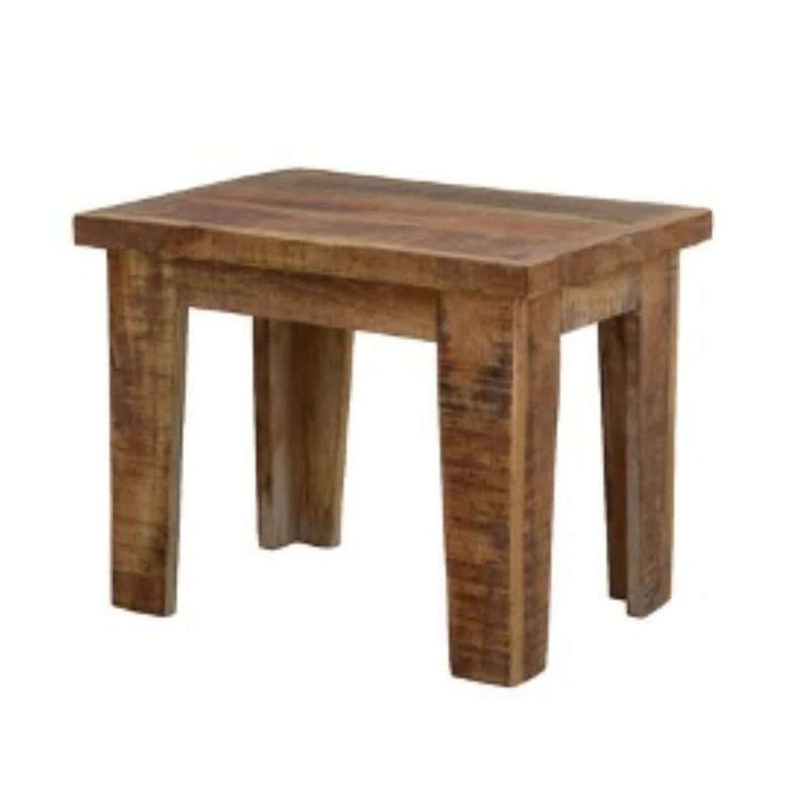 IH Casa Decor Mango Wood Foot Stool - Walmart.com