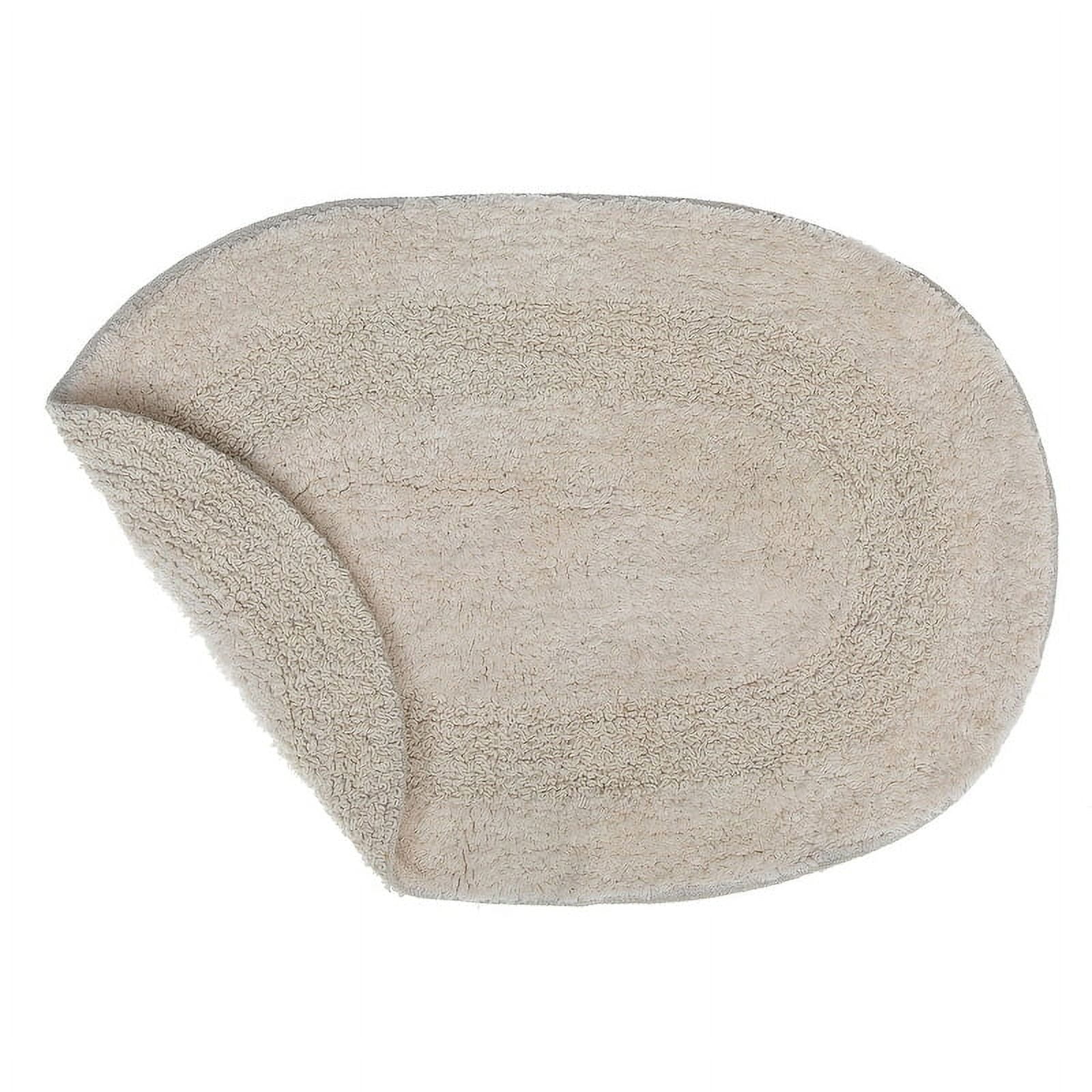 IH Casa Decor Reversible Cotton Oval Solid Color Bath Mat - Set Of 2 ...