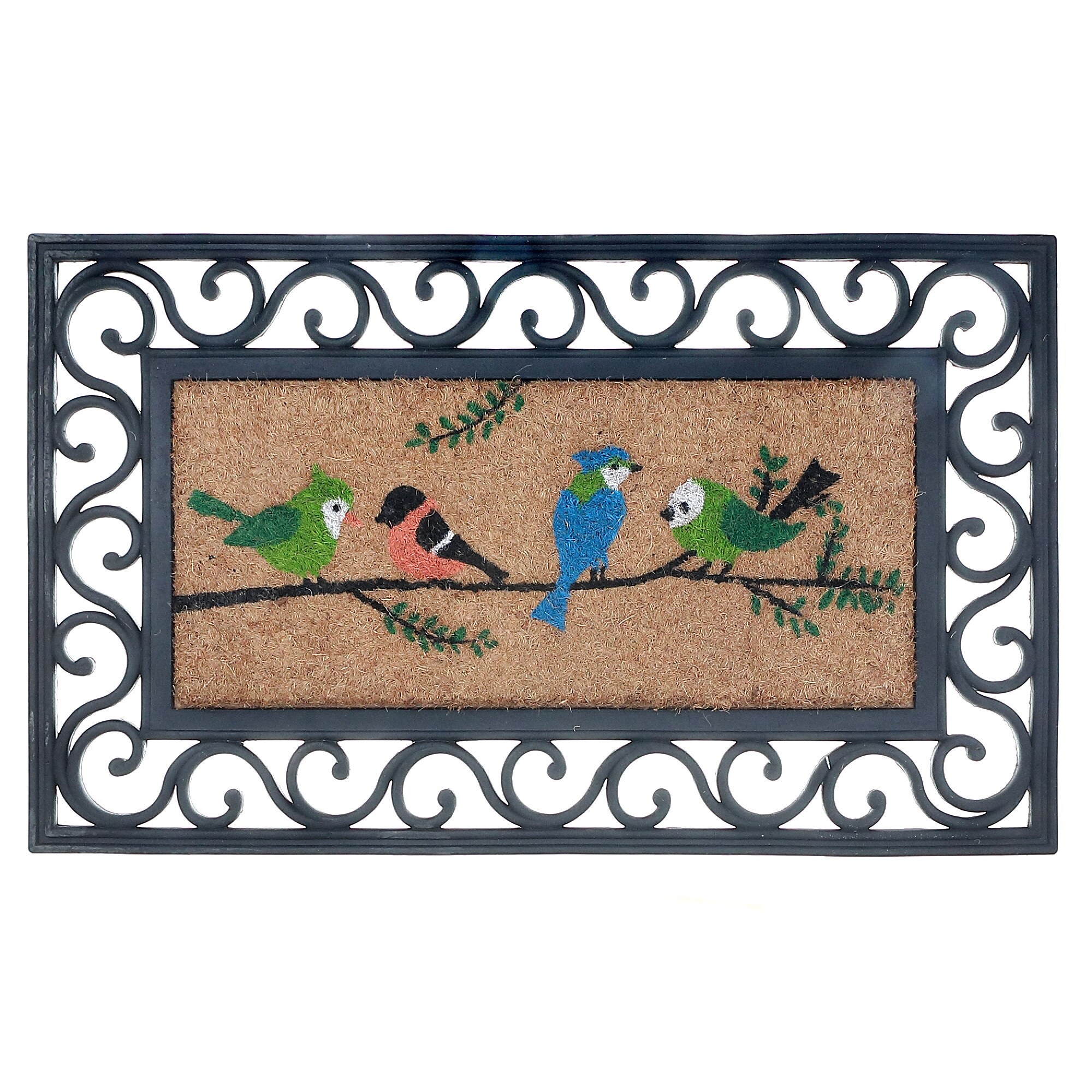 IH Casa Decor Rubber & Coir Mat Birds On Branch 18 X 30 - Walmart ...