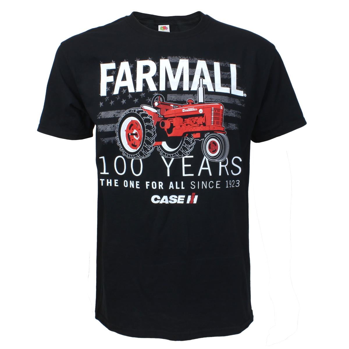 IH Farmall 100 Years Black Short Sleeve T-Shirt 645804 - Walmart.com