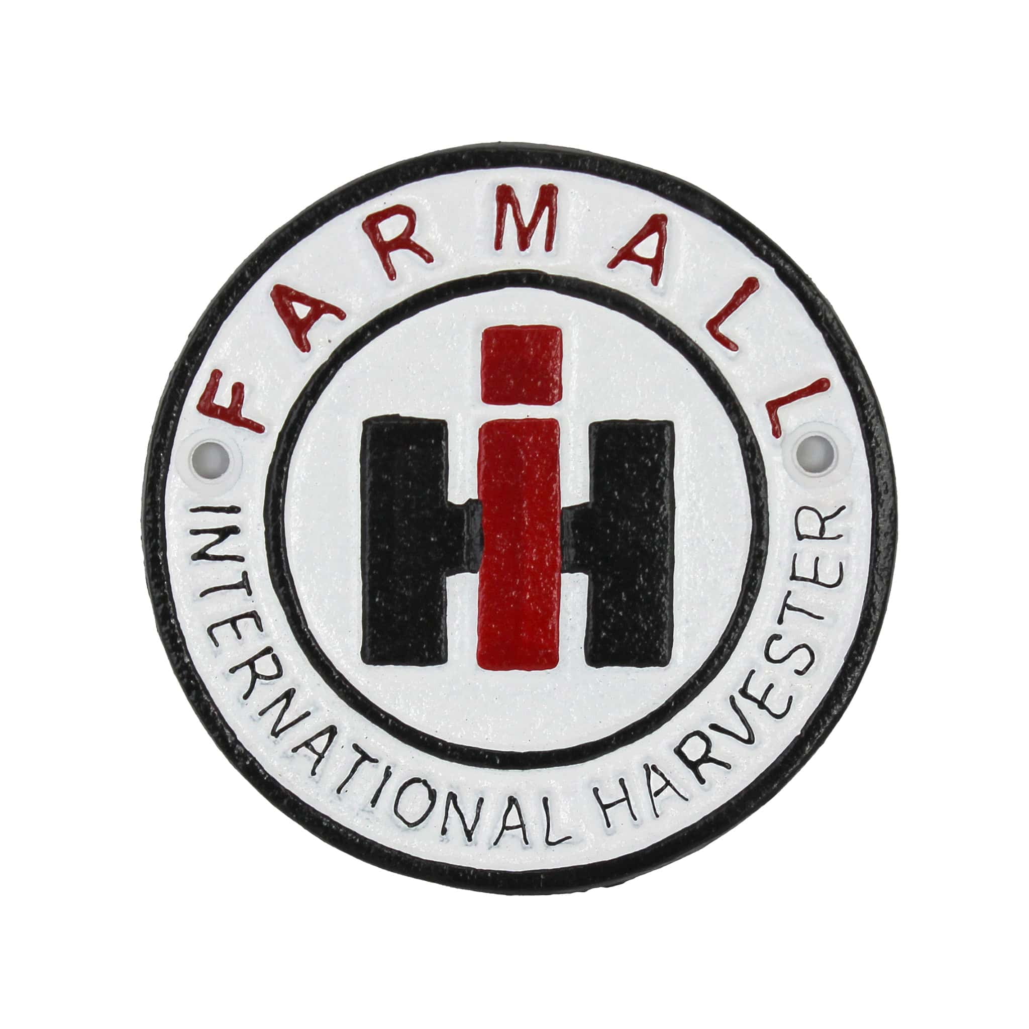IH Farmall Cast Iron 4.5in Round Sign RHY-DE1073 - Walmart.com