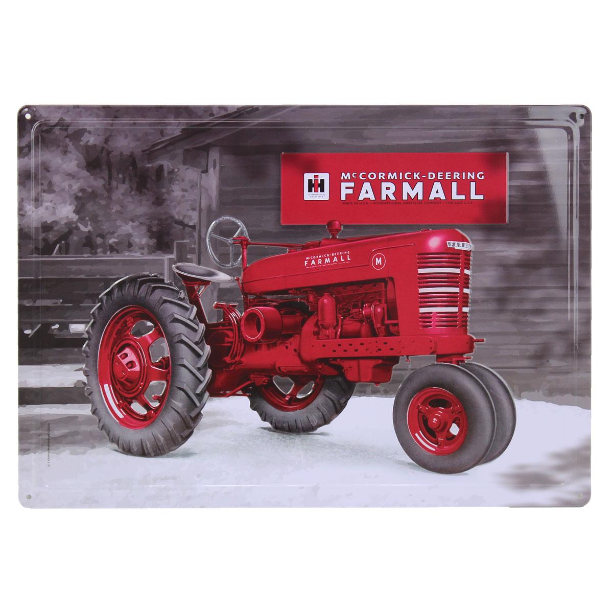 IH McCormick-Deering Farmall Tractor Embossed Metal Sign 42052 ...
