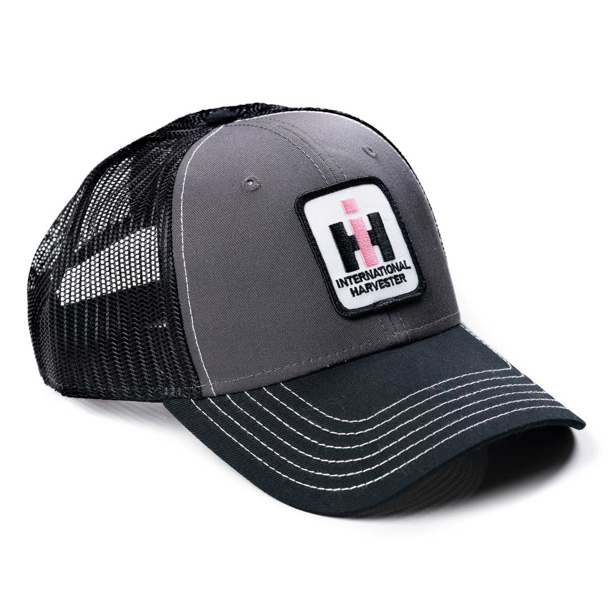 IH Stitched Logo Gray with Black Mesh Back Hat, PIH83 - Walmart.com
