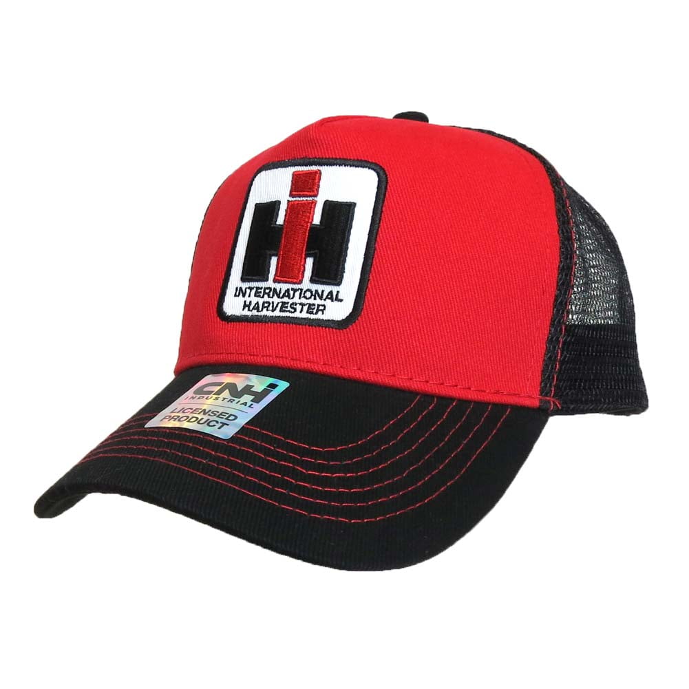 IH Two Tone Red & Black Mesh Back Cap - Walmart.com