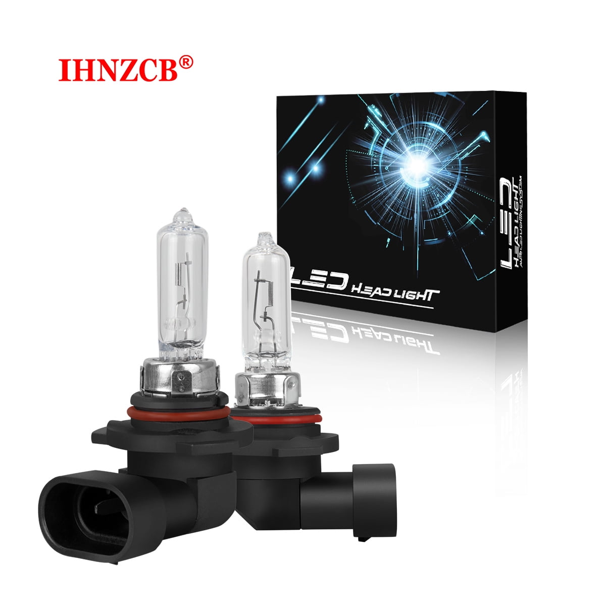 IHNZCB 2x 9012/HIR2 Halogen High/Low Beam Headlight Bulbs 3400K Super ...
