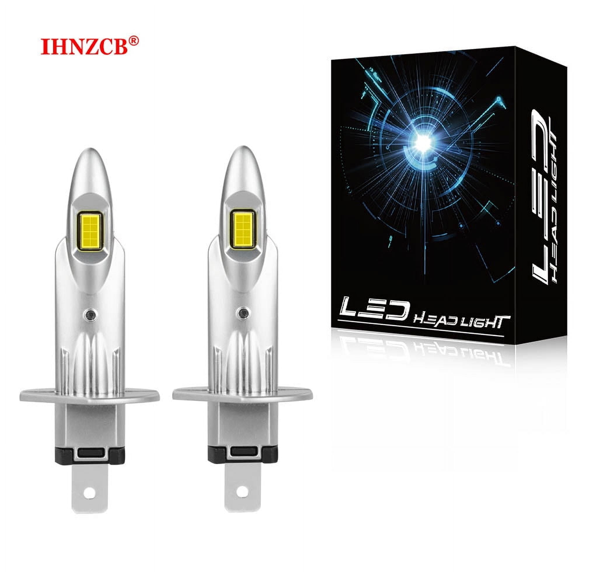 IHNZCB H1 LED Headlight High Beam or Low Beam Bulbs Conversion Kit ...