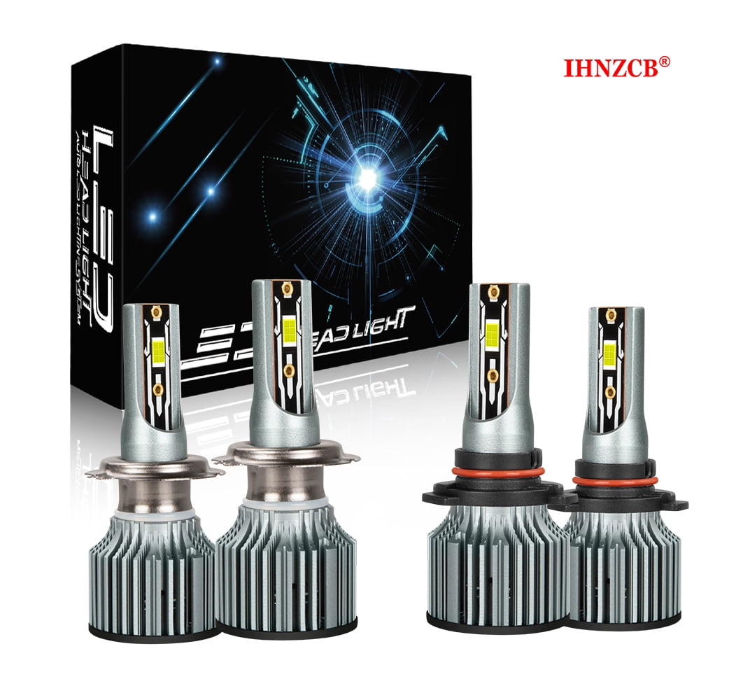 IHNZCB LED Headlights 9005 High Beam H7 Low Beam Bulbs Super Bright ...