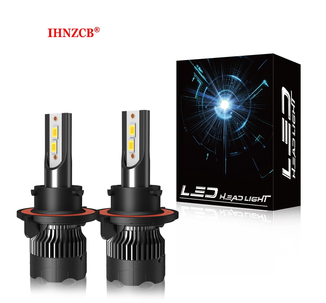 IHNZCB LED Headlights H13/9008 Super White Kit LED Headlight Bulbs High ...