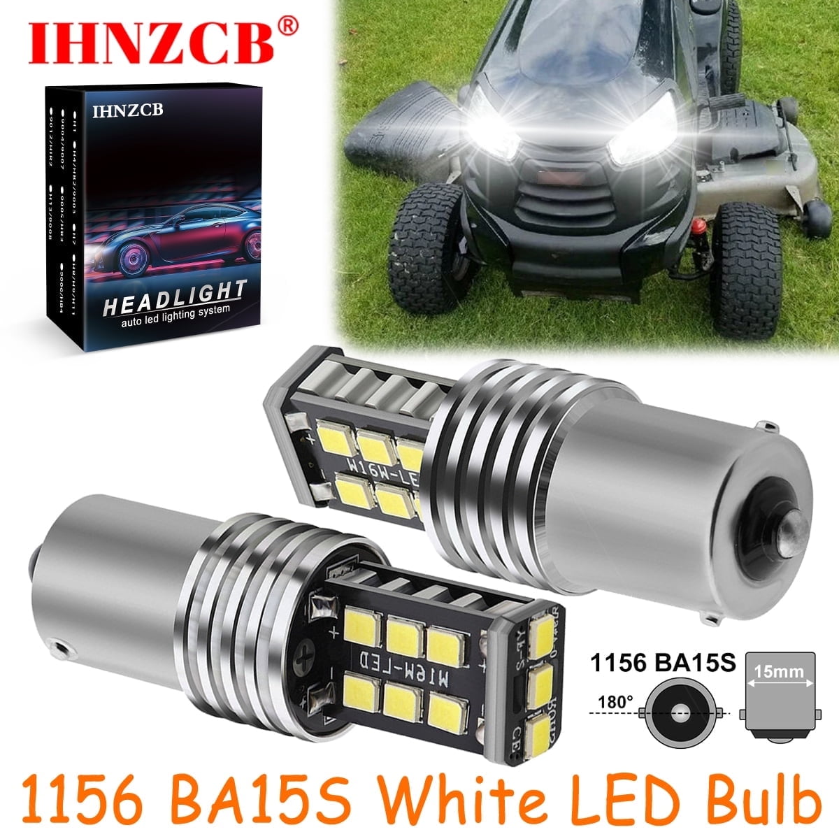 IHNZCB for Craftsman Yt 4500 Yts 3000 4000 Bulbs Mower 2x Bright Led ...