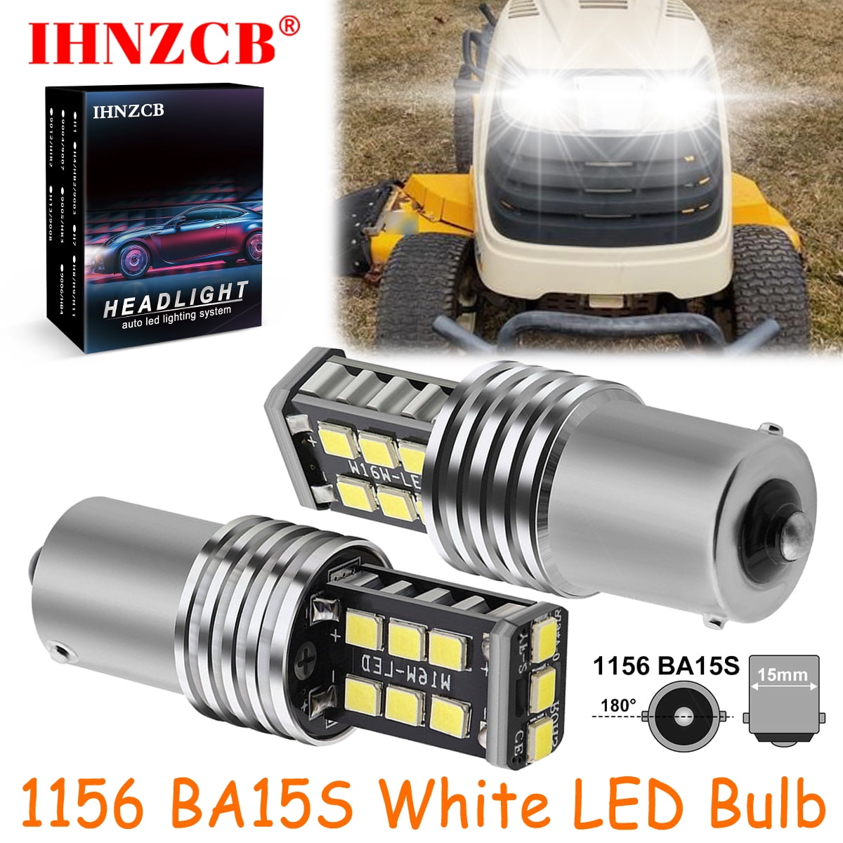 IHNZCB for Cub Cadet Slt1550 Slt1554 Gt1554 Headlights Mower 2x Bright ...