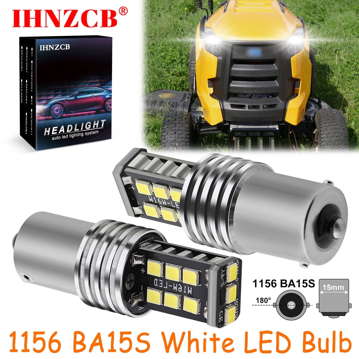 IHNZCB for Cub Cadet Troy-Bilt & Deere 925-0963 2x Led Light Bulb ...