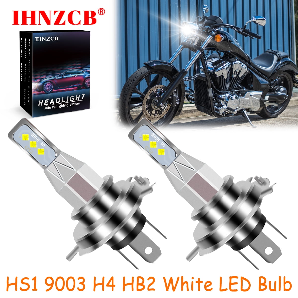 IHNZCB for Honda Fury VT1300CX 2010-2017 2X HS1 9003 H4 HB2 LED Headlights Bulb 55W White LXB ...