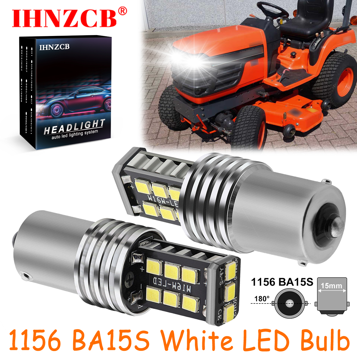 IHNZCB for Kubota Bx1800 Bx1830 Bx2200 Bx2230 Bulbs 2x Super Bright Led ...