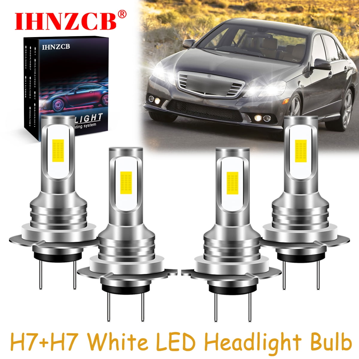 IHNZCB for Mercedes Benz E350 2006-2013 Combo Led Headlights Bulb High ...