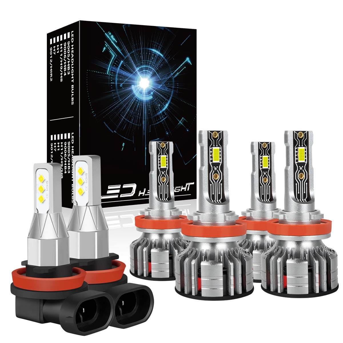 IHNZCB for Nissan Altima 2007-2013 2014 2015 2016 2017 2018 LED Headlights H11 High&Low Beam ...